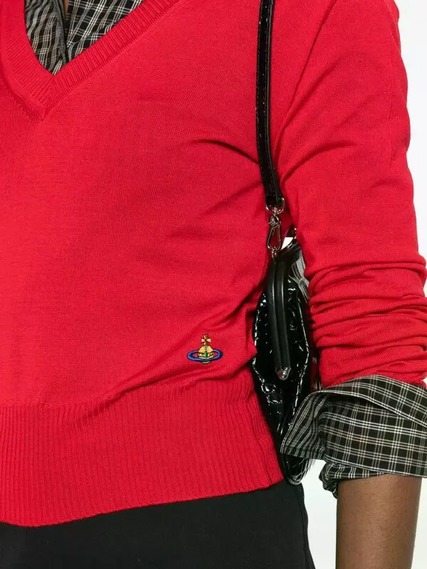 VIVIENNE WESTWOOD V-neck Long Sleeve Sweater