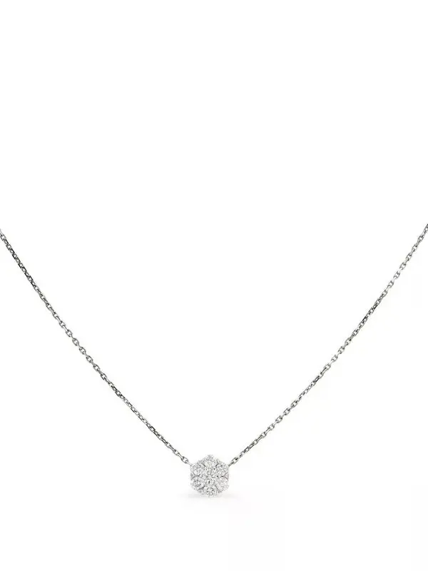 Van Cleef & Arpels 2010's Flower Pendant Necklace - Silver