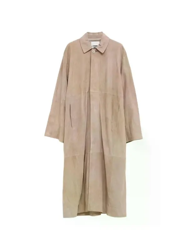 LAUREN MANOOGIAN Suede Panelled Coat