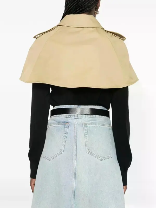 Burberry Collared Buttoned Cropped Jacket