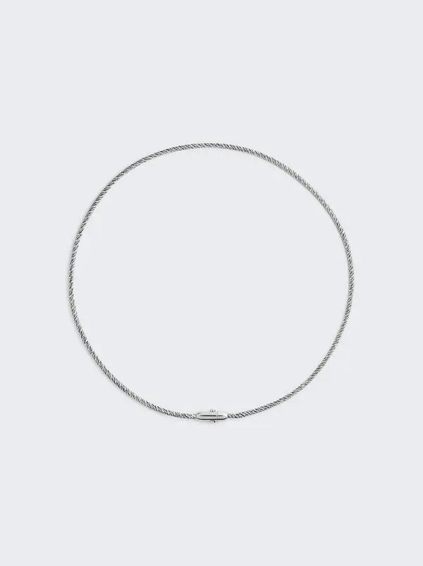 Bottega Veneta Intreccio Necklace - Silver