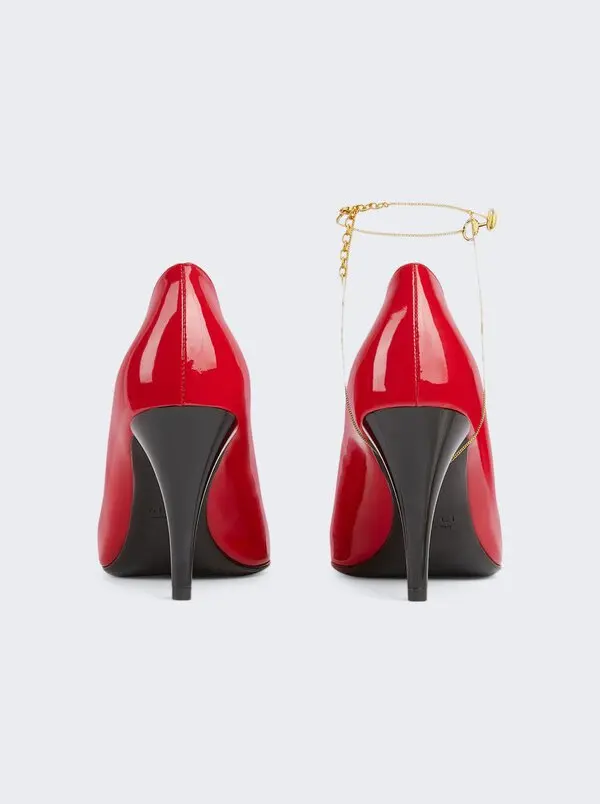 Gucci 97 Heeled Pump - Red