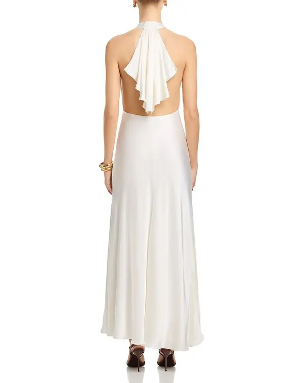 Bardot Thena Halter Neck Maxi Dress