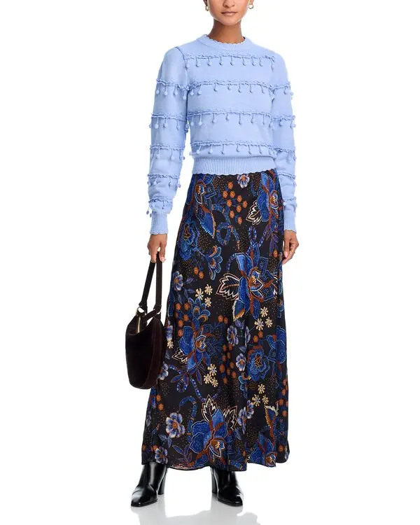 Farm Rio Pom Pom Trim Sweater