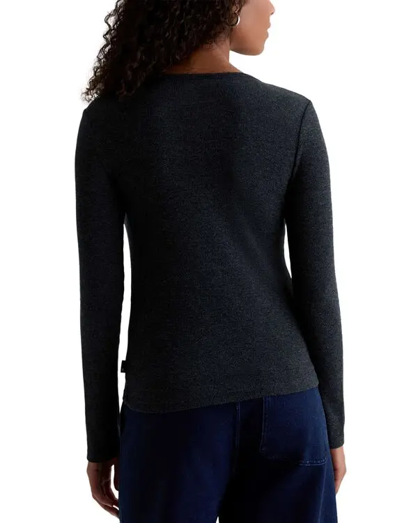 Ag Jessa Long Sleeved Henley Tee