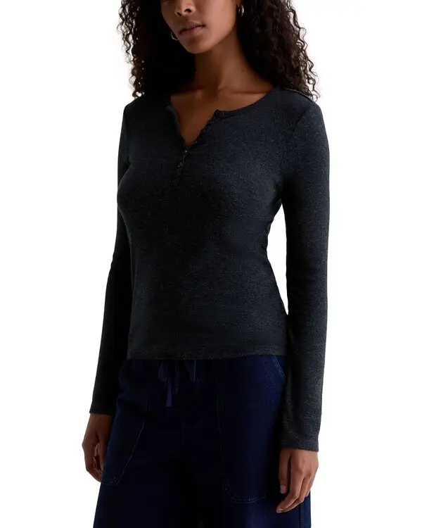 Ag Jessa Long Sleeved Henley Tee