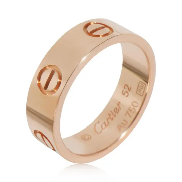 CARTIER Love 18k Rose Gold Ring