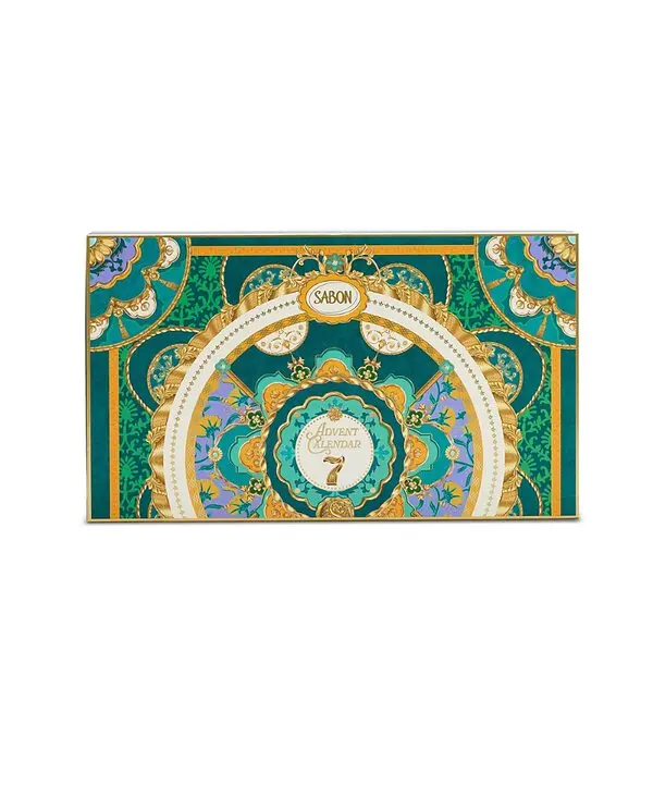 SABON Advent Calendar Majestic Gala 2025 7-day Body Kit - Green Blue