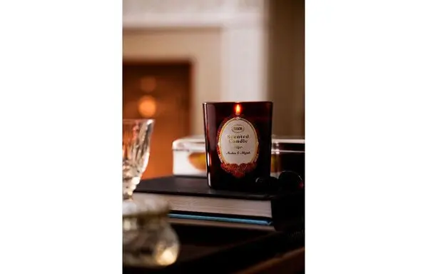 SABON Amber & Myrrh Candle, 180gr - Red