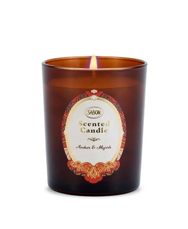 SABON Amber & Myrrh Candle, 180gr - Red
