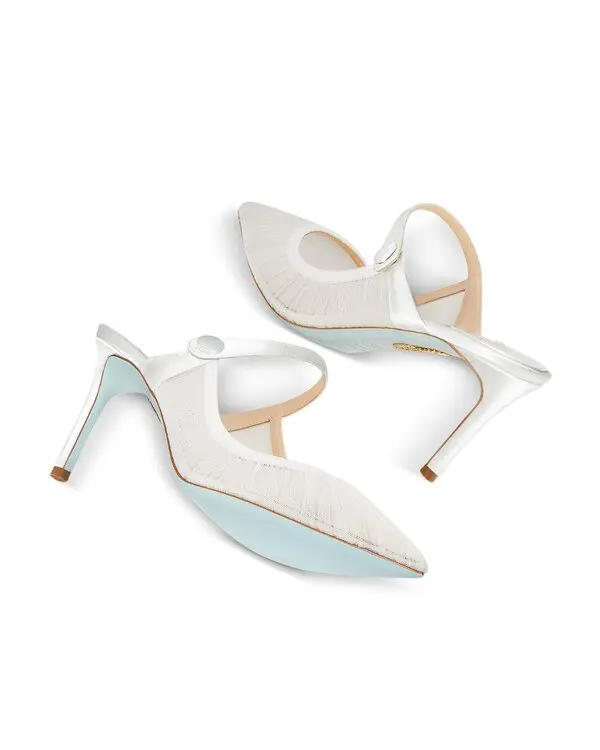 AQUAZZURA Voile Mules