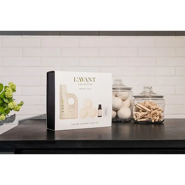 L'AVANT COLLECTIVE Luxury Laundry Care Set, Fresh Linen - No Color