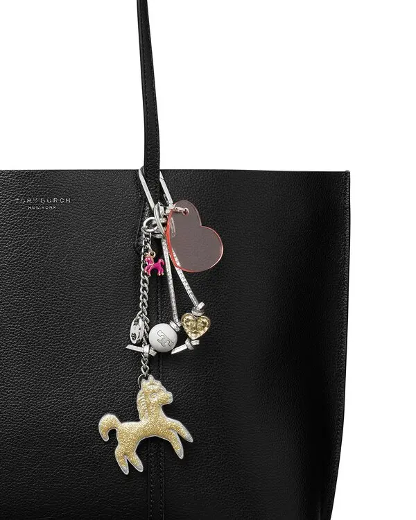 Tory Burch Heart Horse Charm Key Ring