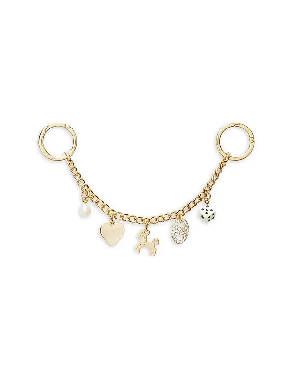 Tory Burch Horse Chain Bag Charm Key Ring - Multi