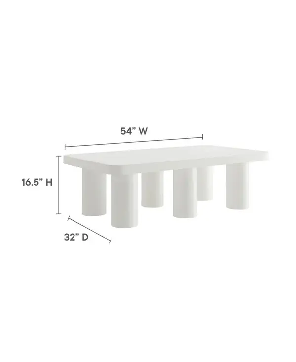 MODWAY Cleo 54" Rectangular Coffee Table