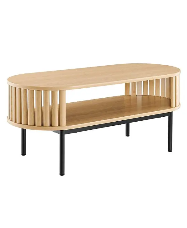 MODWAY Fortitude Wood Coffee Table - Oak