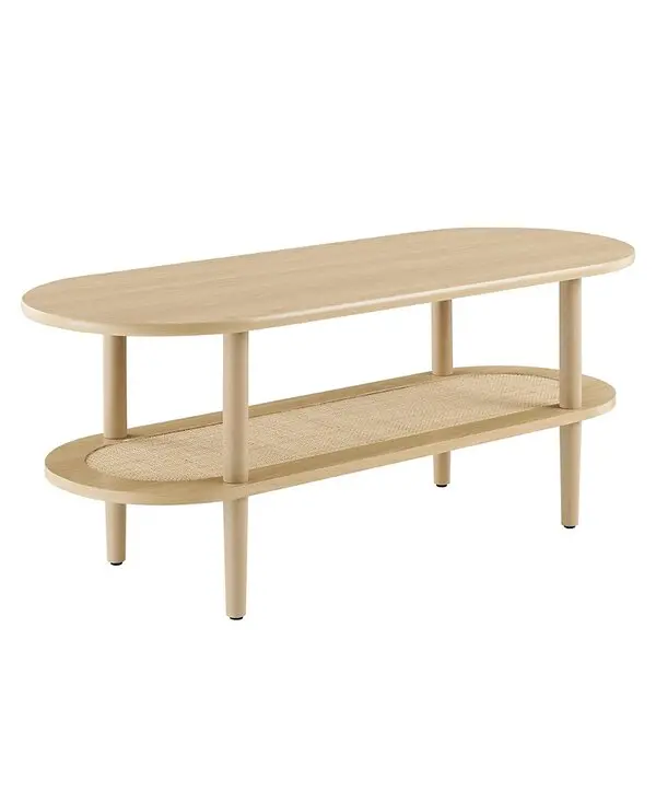MODWAY Torus Oval Coffee Table - Oak