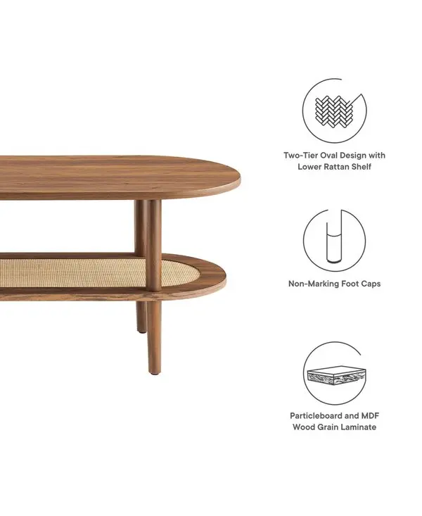 MODWAY Torus Oval Coffee Table
