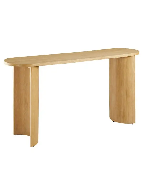 MODWAY Aspect Oval Wood Entryway Console Table