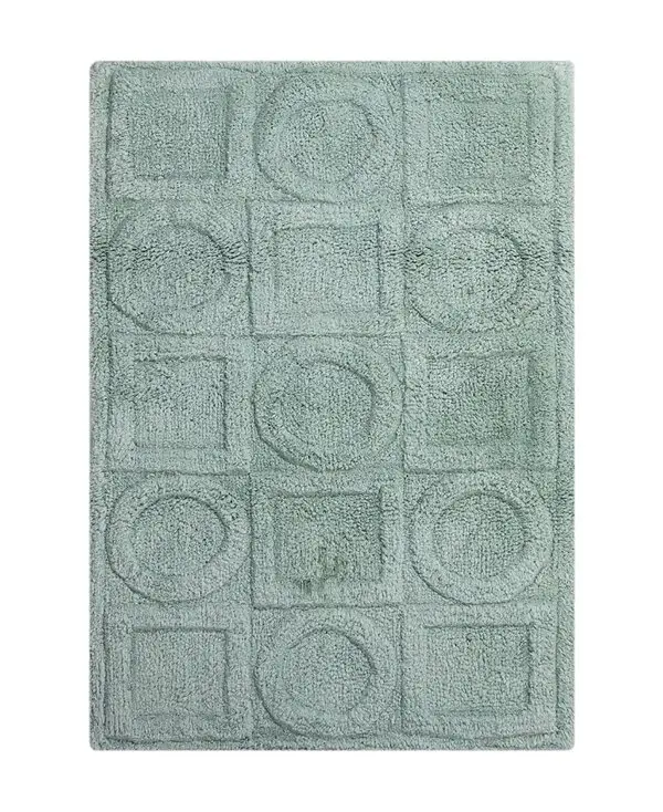 GAURI KOHLI Almaty Bath Mat, 36 L X 24 W - Teal