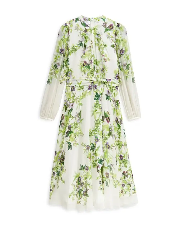 hobbs ivory dress Carmen Linen Polka Dot Dress