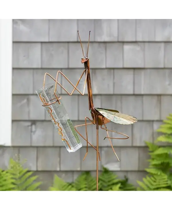 UNCOMMON GOODS Praying Mantis Rain Gauge Haw Creek Forge