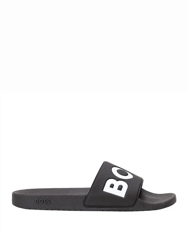 BOSS Aryeh Slide Sandals - Black