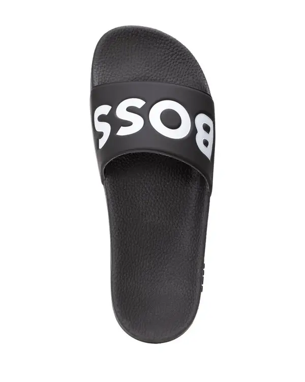 BOSS Aryeh Slide Sandals - Black