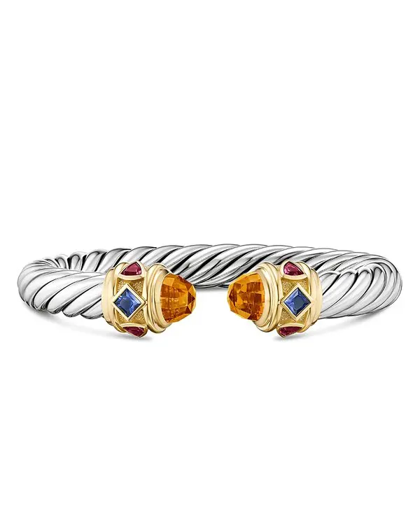 David Yurman Renaissance Cable Flex Bracelet - Silver/citrine