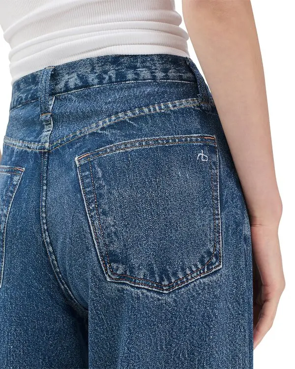 Rag & Bone Miramar Sofie High-rise Wide-leg Terry Jeans - Almda
