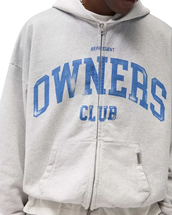 REPRESENT Owners Club Zip Through Hoodie