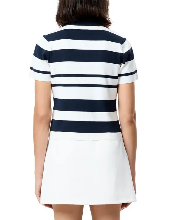 French Connection Maxime Knit Stripe Top - Summer White/marine