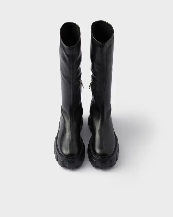 Prada Monolith Stretch Nappa Boots