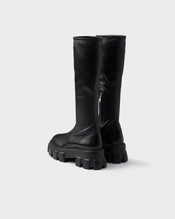 Prada Monolith Stretch Nappa Boots