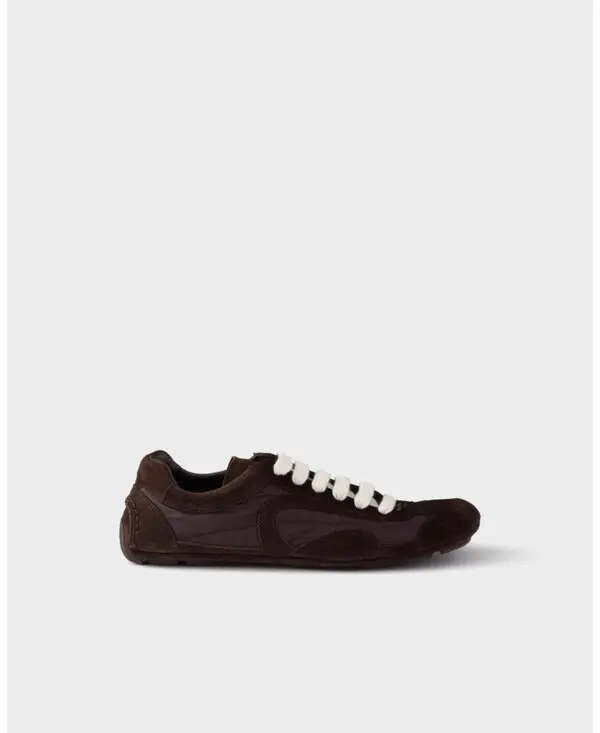 Prada Re-edition 2005 Suede And Re-nylon Sneakers - Brown