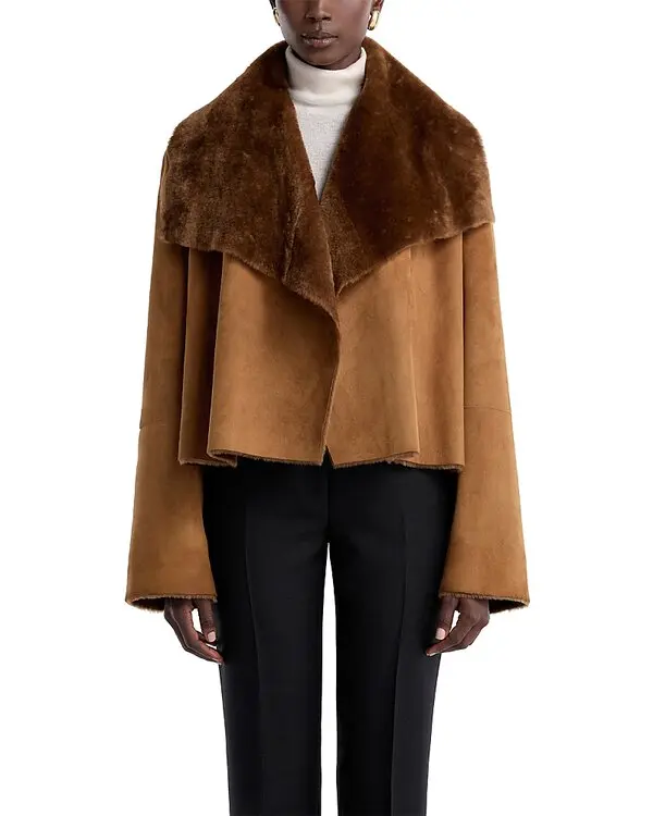 Nour Hammour Cascade Shearling Coat