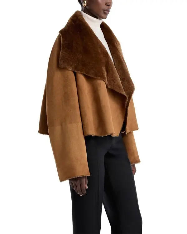 Nour Hammour Cascade Shearling Coat