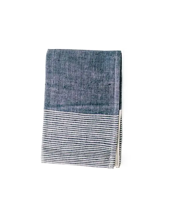 CREATIVE WOMEN Chesapeake Cotton Tea Towel, Set Of 2 - Navy