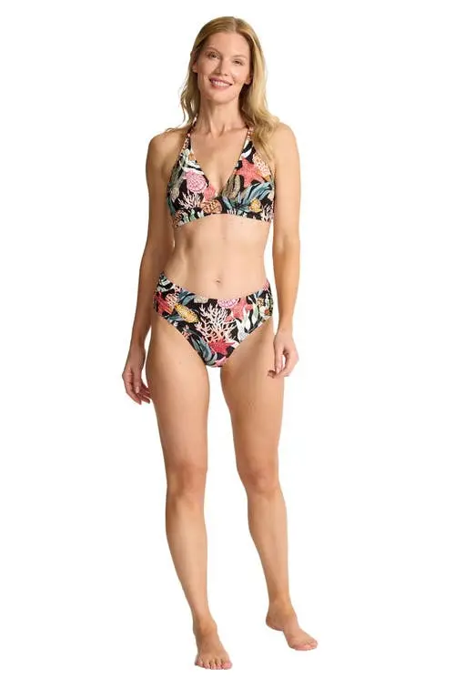 Tommy Bahama Shell Sands Shirred Upf 50+ Bikini Bottom