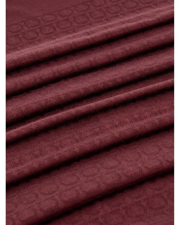 FERRAGAMO Gancini Stole Scarf - Plum