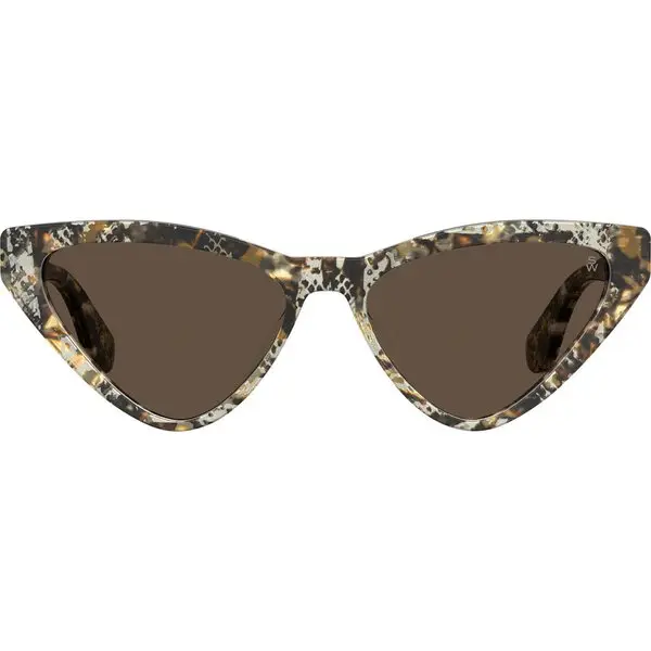 STUART WEITZMAN 55mm Cat Eye Sunglasses - Pattern Havana/brown