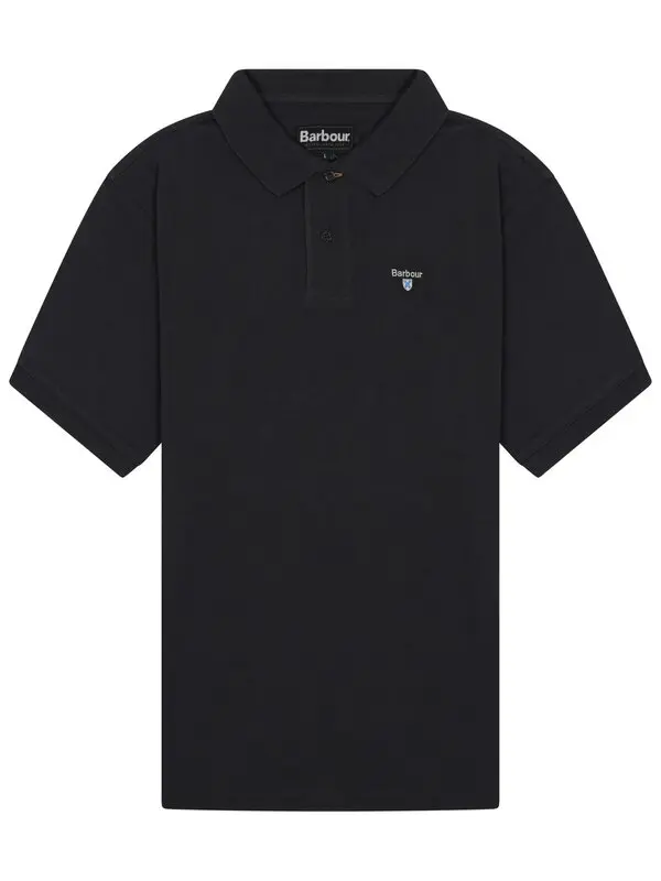 Barbour Polo With Logo - Black