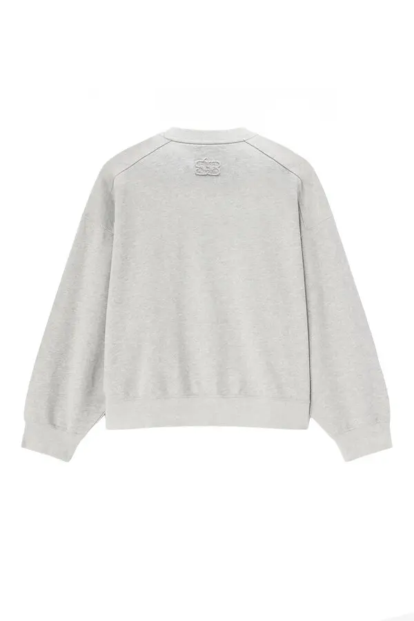 GANNI Sweatshirt With Logo - Grey