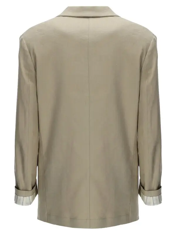ALYSI Linen Blend Blazer - Beige