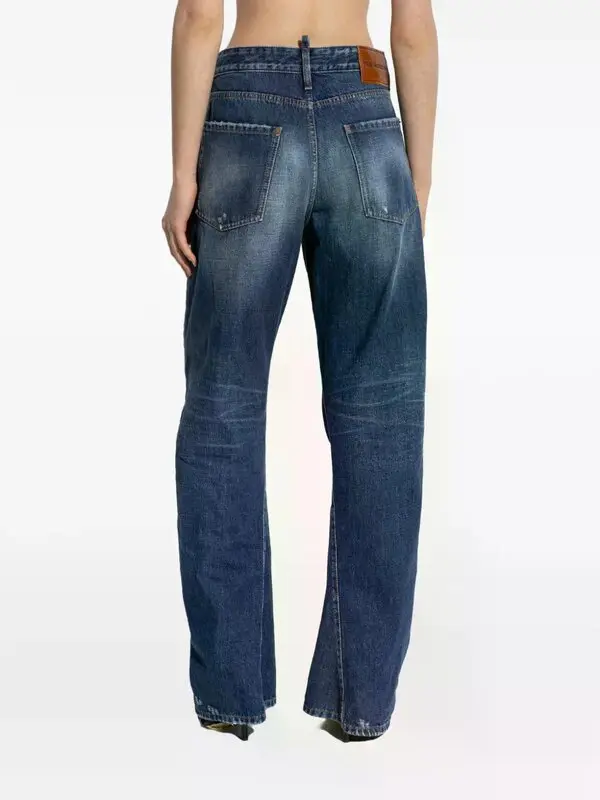 Dsquared2 Distressed Trousers - Blue