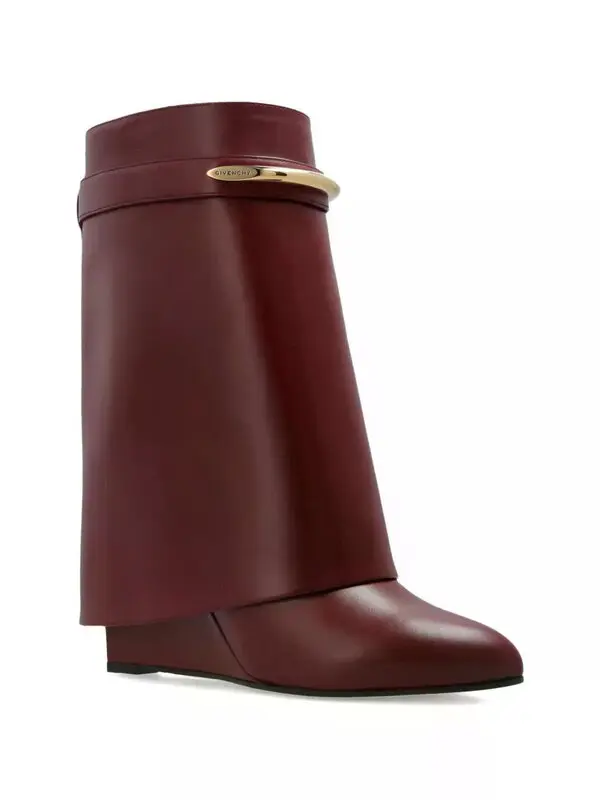 Givenchy Shark Lock Boots - Red
