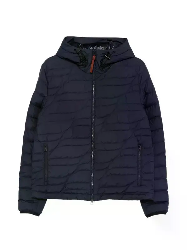Moncler Hooded Zip-fastening Jacket - Blue