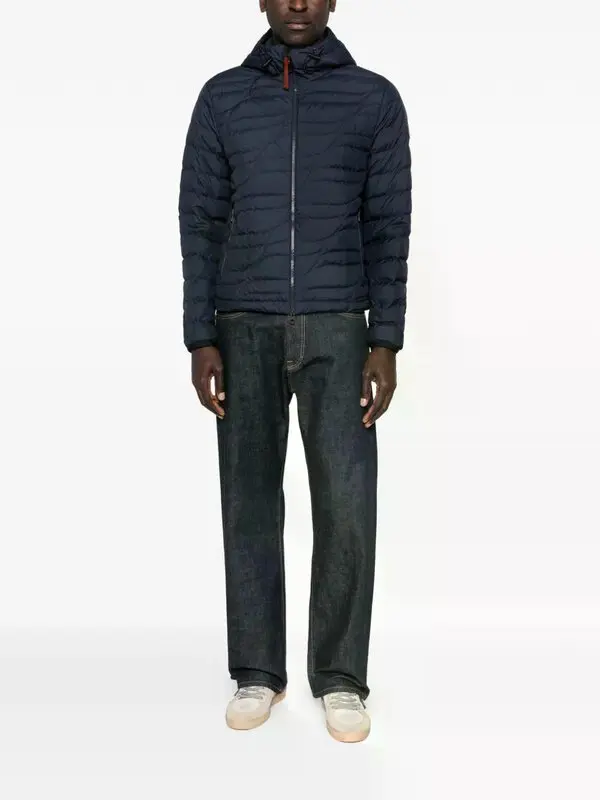 Moncler Hooded Zip-fastening Jacket - Blue