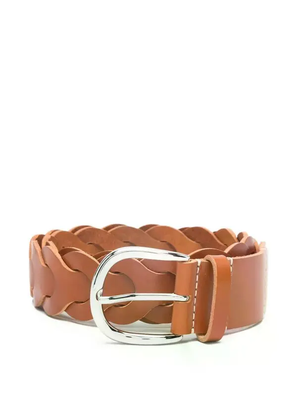 Isabel Marant Edena Braided Leather Belt - Brown