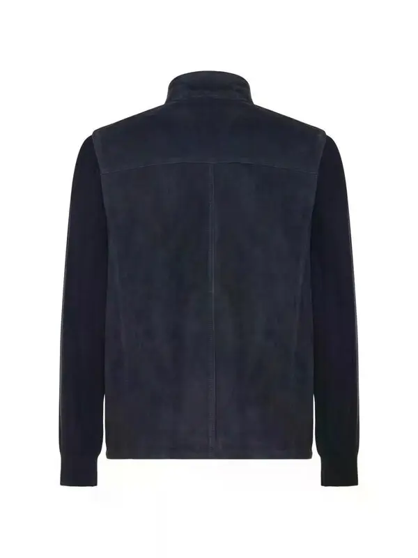 Eleventy Paneled Zip-up Jacket - Blue